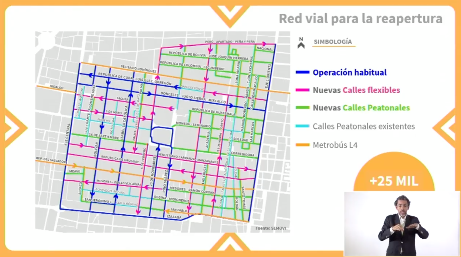Habrá más calles peatonales en reapertura del Centro Histórico de la ...